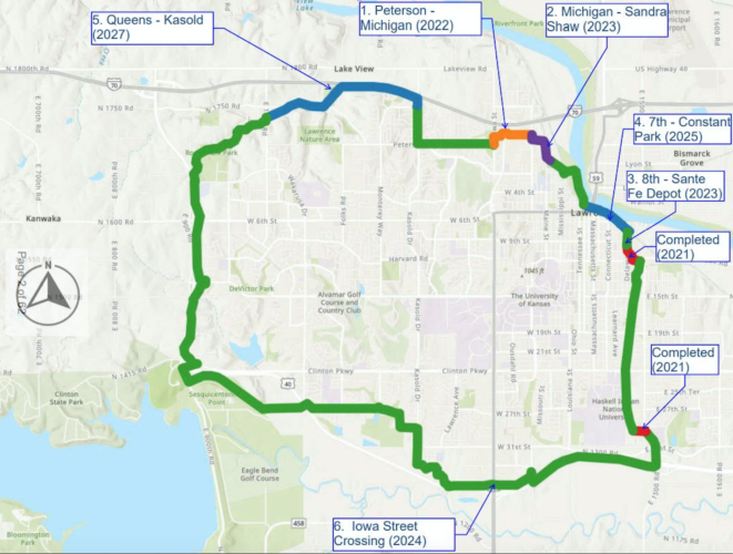 City of Lawrence to receive $1.5M from KDOT for Lawrence Loop | News ...